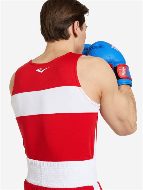 Майка для бокса Everlast Elite красный/белый цвет — купить за 7640 тг ...