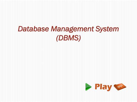PPT - Database Management System (DBMS) PowerPoint Presentation, free download - ID:1577108