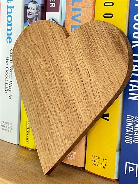 Oak Heart Solid Wood Heart Reclaimed Oak Heart Oak Heart | Etsy