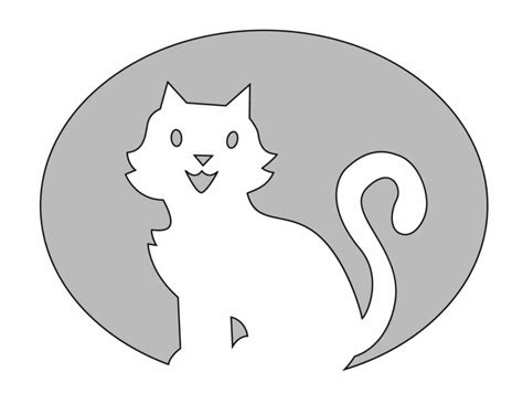 Красивые шаблоны и трафареты кошек (110 картинок)