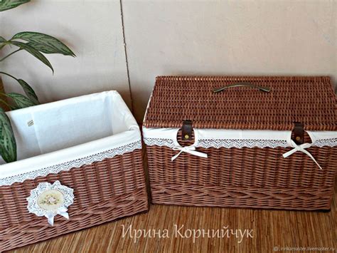 Короб корзина из лыка - 81 фото