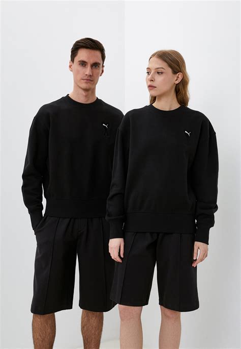 Свитшот PUMA x AMI Crew, цвет: черный, RTLABJ457901 — купить в интернет ...
