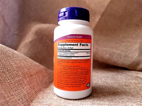 NOW Foods, CoQ10 Ubiquinol, Убихинол коэнзим Q10, 100 мг, 60 мягких ...