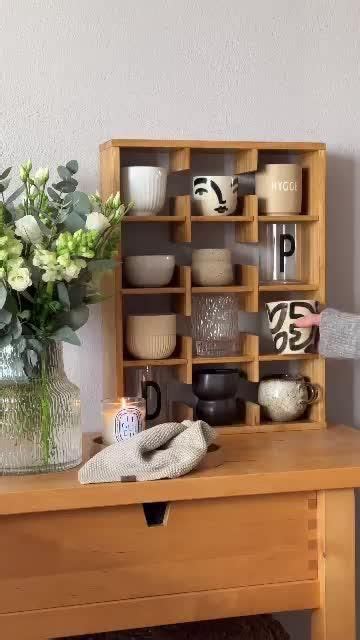 Trendy Danish design cup shelf in 2024 | Scandinavian interior kitchen ...