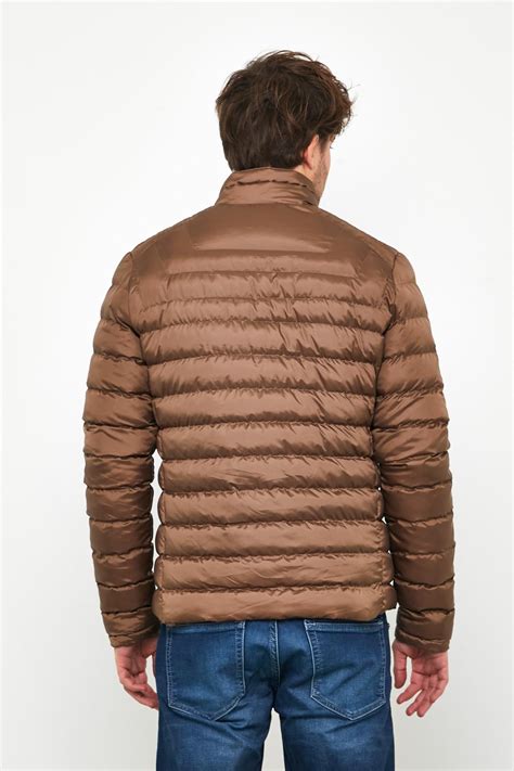 Erkek Slim Fit Ultra Hafif Soğuk Geçirmez Casual Mont Vizon