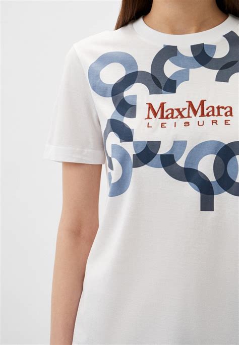 Футболка Max Mara Leisure OBLIQUA, цвет: белый, RTLADM156701 — купить в ...