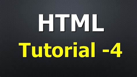HTML Tutorial - HTML Text Formatting - YouTube