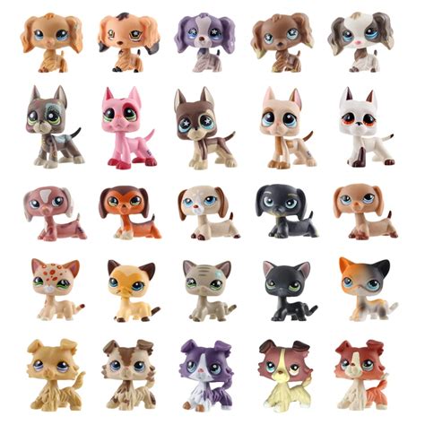 Pet Shop Lps Toys Dog Real White Brown Old Puppy Littlest Animal Figure ...