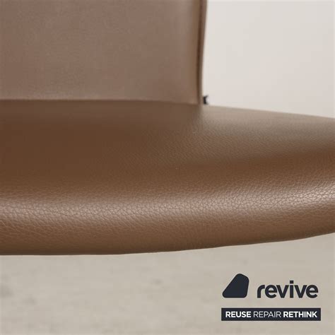 WK Wohnen Stuhl WK 701 Dunkelbraun Leder - 2. Hand - Revive.de