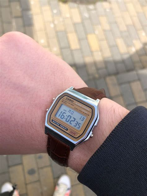 Casio Retro A-158WEA-9E | Кожаный ремешок для часов, Мужской стиль ...