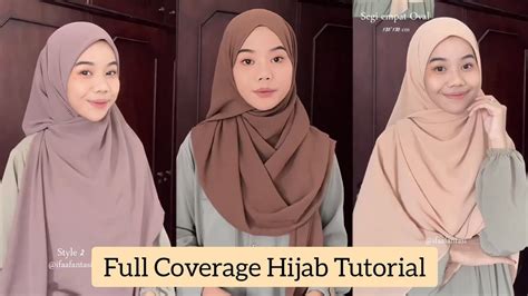 Everyday Hijab Tutorial । Full Coverage Hijab Tutorial । Easy Hijab Tutorial । - YouTube