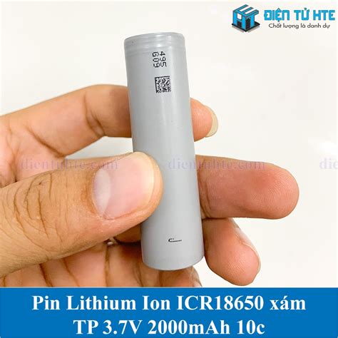 Pin Lithium Ion ICR18650 18650 2000mAh xả 10c TP Xám | Điện Tử HTE