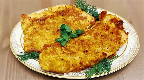 Вкуснейший Шницель из индейки со сметанным соусом. Мясное блюдо - YouTube