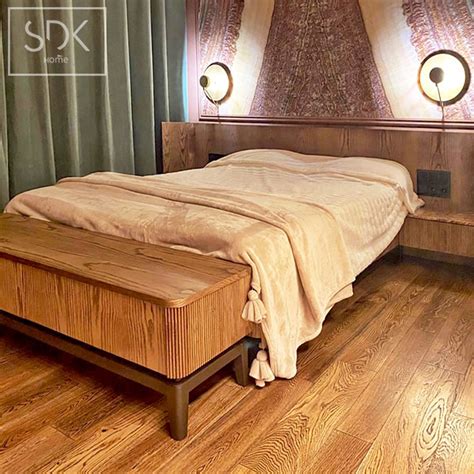 Кровать двуспальная 1800х2000 Briotti/ цвет Умбра | SDK Home