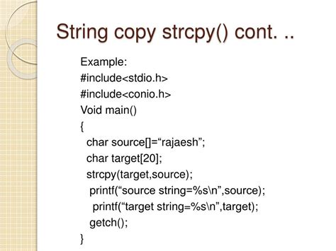 PPT - STRINGS IN C PowerPoint Presentation, free download - ID:2495639