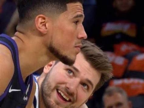 Watch: Luka Doncic gets into heated exchange with Devin Booker after ...