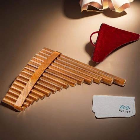 флейта пана Panpipe 15 трубок/ Сигнал G/музыкальный инструмент/Левая ...