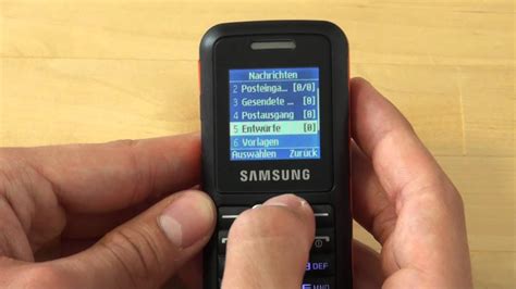Samsung E1130 Test Bedienung - YouTube