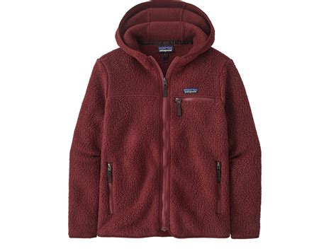 Patagonia Women's Retro Pile Hoody, carmine red | BIKER-BOARDER.DE