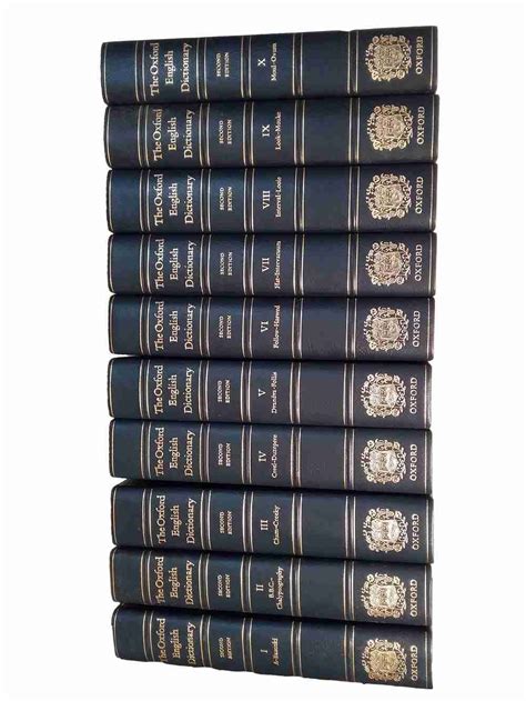 Buy The Oxford English Dictionary – 20 Volume Set Book - Rare Books Finder