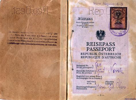 Паспорт Австрии: 1928-й год | Паспорта стран Европы