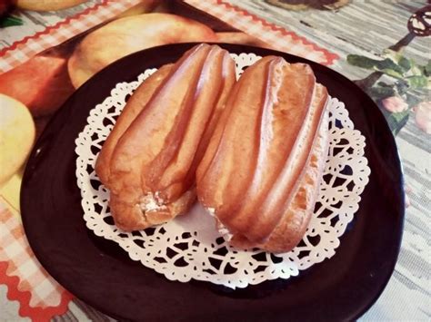 Эклеры с белковым кремом - рецепт ⋙ TablicaKalorijnosti