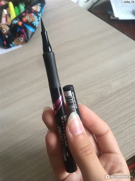 Подводка-фломастер для глаз MAYBELLINE Hyper Precise all day - «Лайнер ...