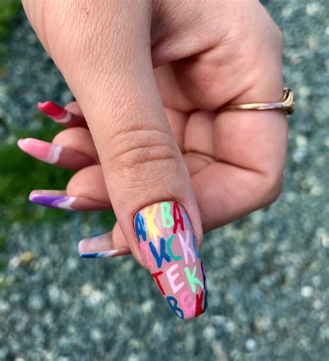 Аквадискотека ️🧡💛💚💙 | Ногти, Маникюр