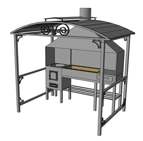 Купить мангал с печкой под казан I METAL МАНГАЛ