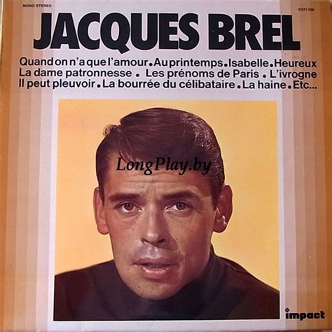 Jacques Brel ‎– Jacques Brel ORIG ++++ - Каталог пластинок