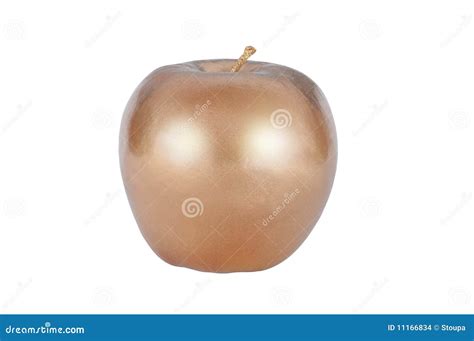 Golden apple stock photo. Image of background, gold, precious - 11166834
