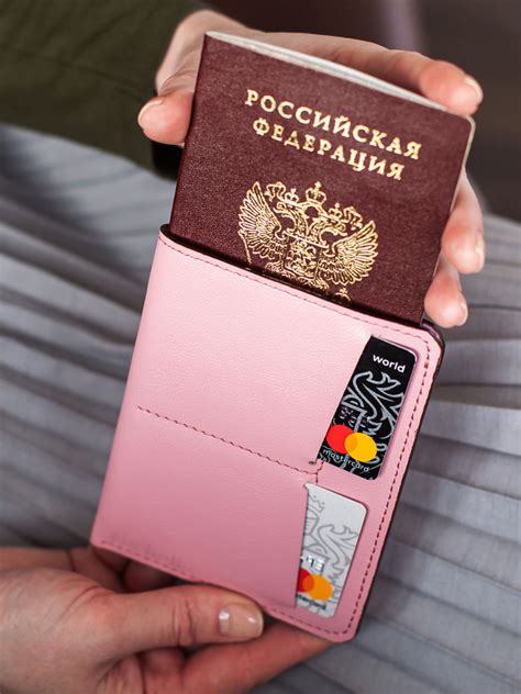 обложка для паспорта кожа натуральная Lachella роз/ обложка на паспорт ...