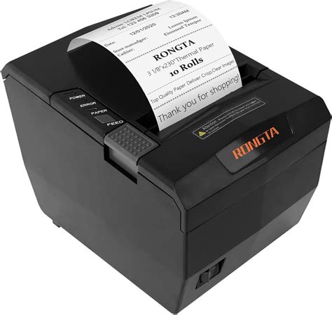 Rongta POS Printer, 80mm Thermal POS Receipt Printer with Auto Cutter ...