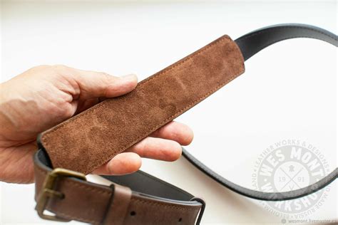 Ремень кожаный коричневый для сумки, портфеля Надёжный кожаный ремень ...