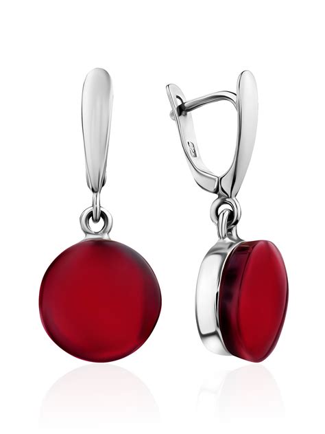 Серьги :: Серьги из серебра :: Стильные серьги из серебра с ярко ...