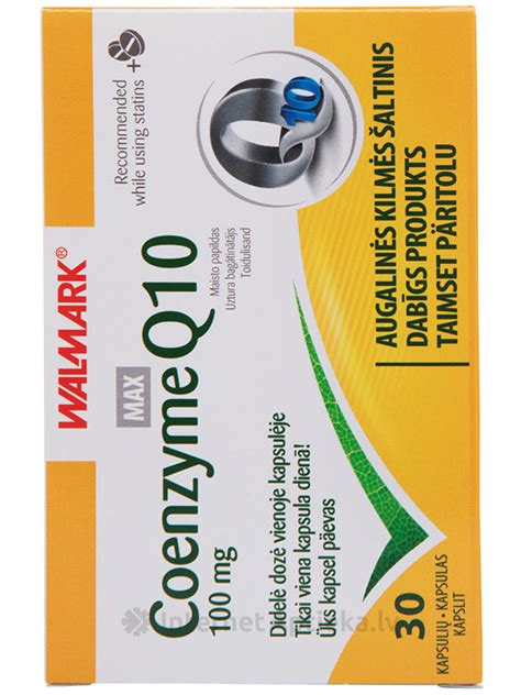 Walmark Koenzīms Q10 100mg, 30 kapsulas - InternetAptieka.lv