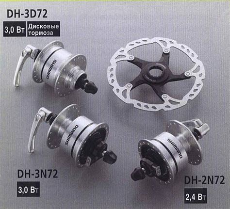 Велоинформация - Shimano Динамо-втулки