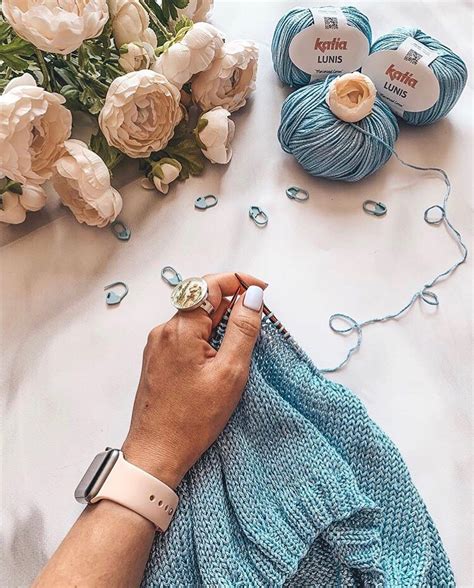 @my.candy.sky knitted this beautiful sweater with Katia Lunis, a shiny ...