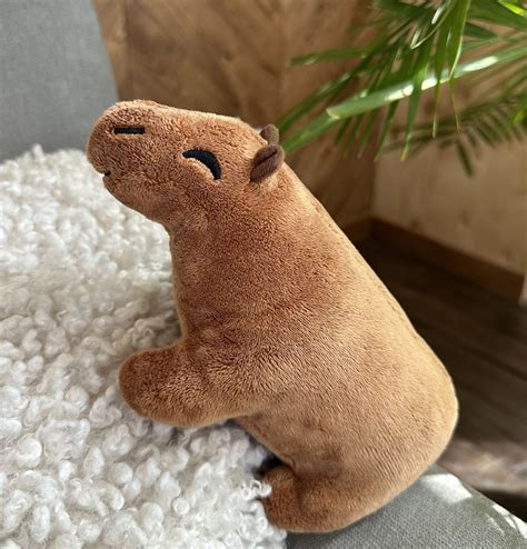 Мягкая игрушка КАПИБАРА 35x20 см Большая, игрушка в форме капибара для ...