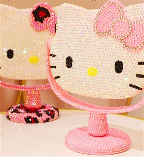 Hello Kitty Rhinestones Mirror – Juneptune