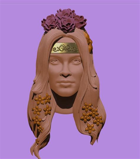 Файл STL ВАЗА С ЖЕНСКОЙ ГОЛОВОЙ - НАСТЕННАЯ ВАЗА 🎨 ・Модель для печати в ...