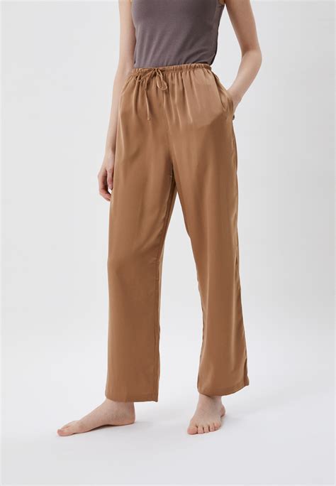 Брюки UNIQLO из сатина, цвет: бежевый, RTLACF554601 — купить в интернет ...