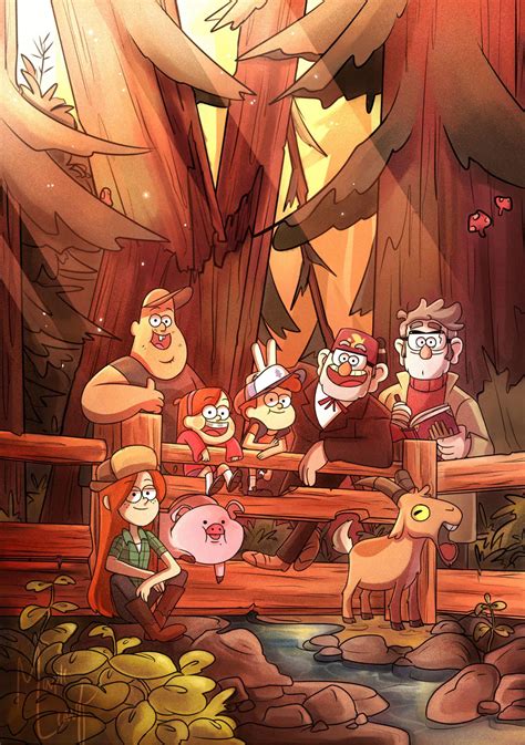 A Big Weird Happy Family | Gravity Falls | Gravity falls, Gravity falls ...