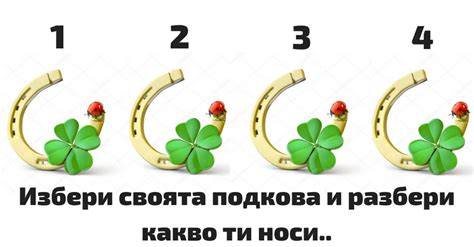 Избери своята подкова и разбери какво ти носи..
