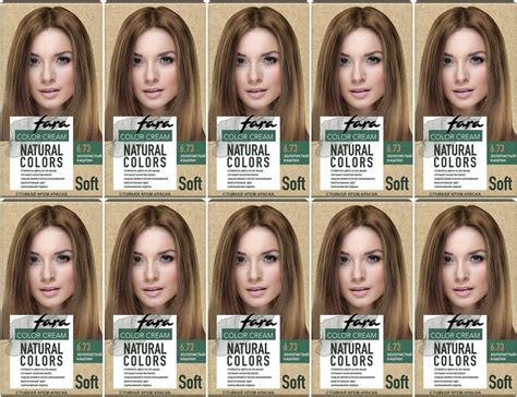 Крем-краска для волос Fara Natural Colors Soft 306 Золотистый каштан ...