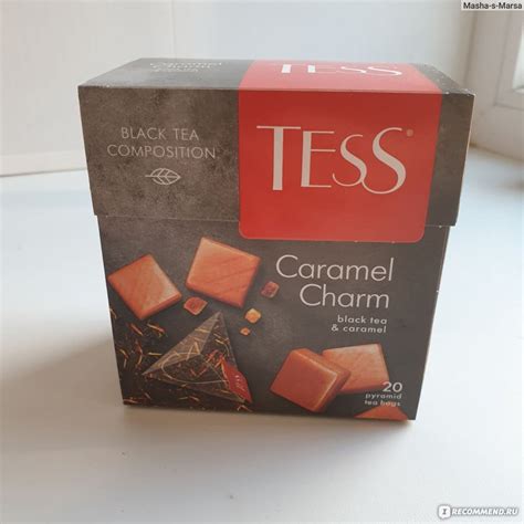 Ароматизированный чёрный чай Tess Caramel Charm черный чай и карамель ...
