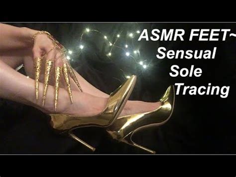 ASMR FEET| Sensual Trigger, Sole Tracing & Tickling (Requested) 👠🌹 - YouTube
