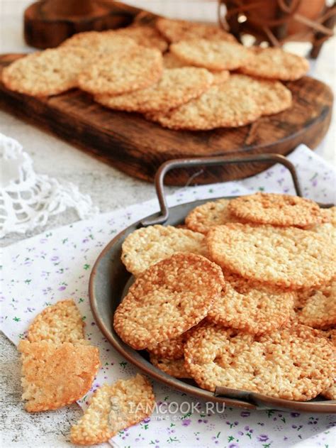 Кунжутные чипсы — рецепт с фото | Lækre kager, Mandler, Glutenfri