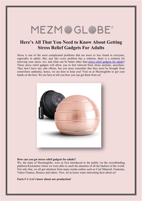 Here’s All That You Need to Know About Getting Stress Relief Gadgets ...