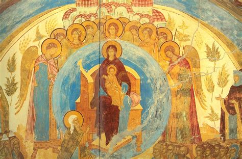 Дионисий. Фрески Рождественского собора. 1502-1503 гг. О тебе радуется ...